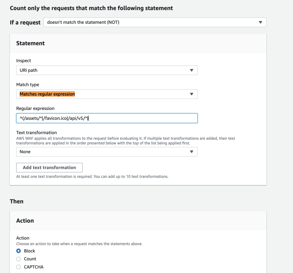 【AWS WAF】複数の特定パスだけ除外して Rate-based rule を設定する方法 - すこぶる.net